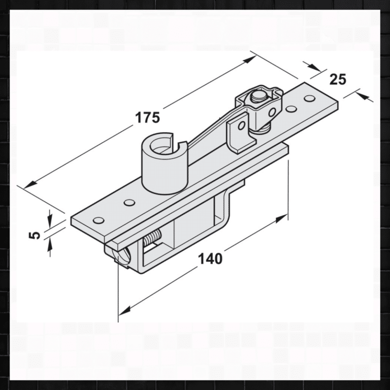 HAFELE ADJUSTABLE BARREL HINGE FOR DOUBLE ACTION SWING DOORS GEZE Acts
